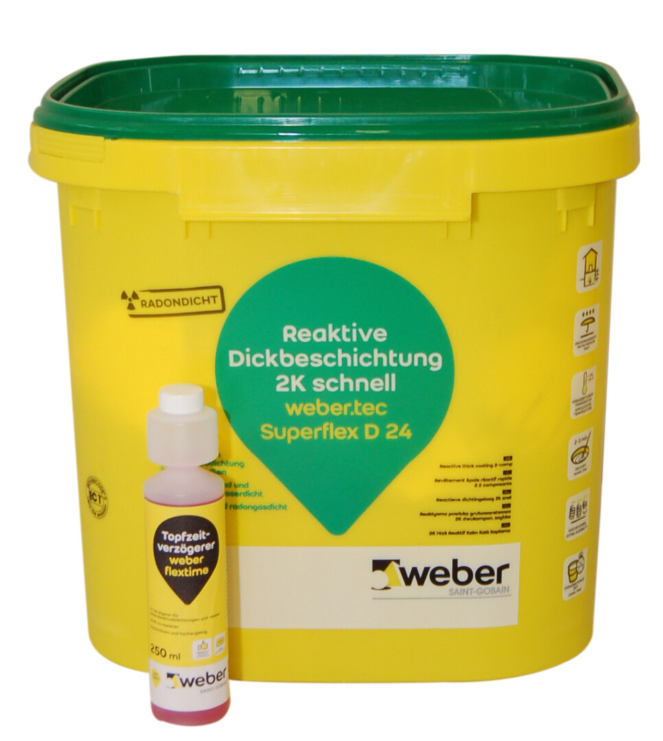 Verlängerte Verarbeitungszeit von weber.tec Superflex D 24 druch weber flextime | Saint-Gobain ...